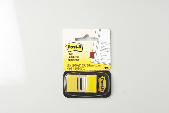 3M Post-it Flag 680-5 50 Flags Yellow 25 x 43mm | Office Warehouse, Inc.