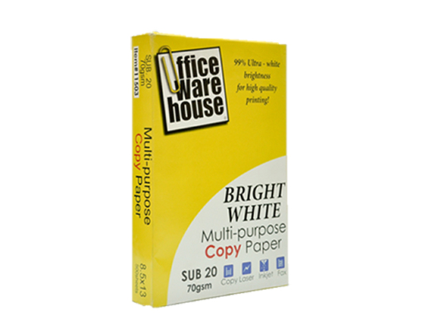 Office Warehouse Copy Paper Sub-20/70g Legal /500 pcs per ream | Office ...