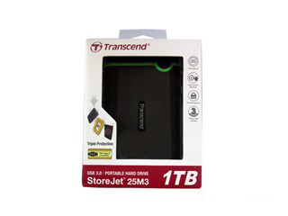Transcend StoreJet 25M3 Portable Hard Drive 3.0 SATA 1TB | Office ...