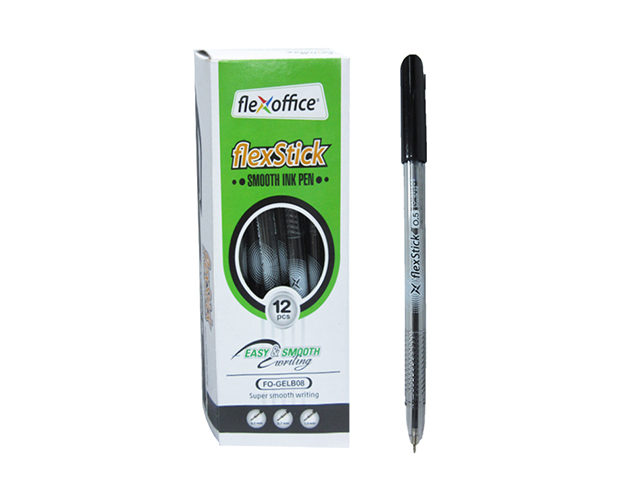 Flexoffice FlexStick Ballpen FGELB08 BLK12B 12s 0.5mm | Office ...