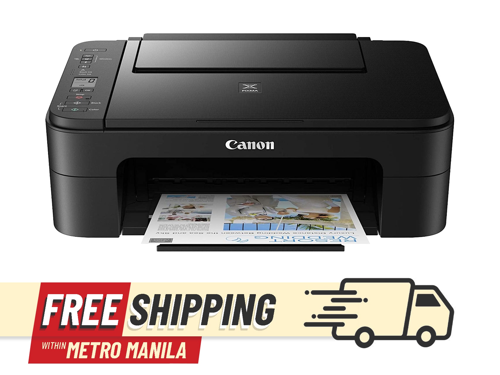 Canon Pixma E3370 Wireless AIO with LCD Inkjet Printer | Office ...