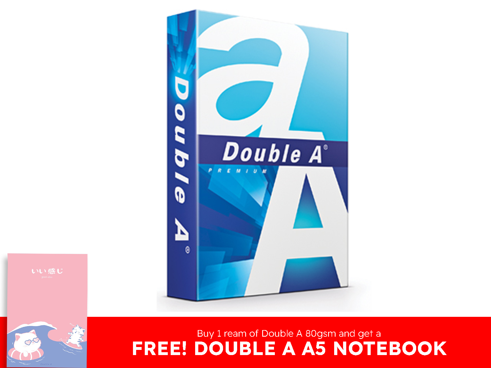 Double A Copy Paper Premium A4 80gsm 500s | Office Warehouse, Inc.