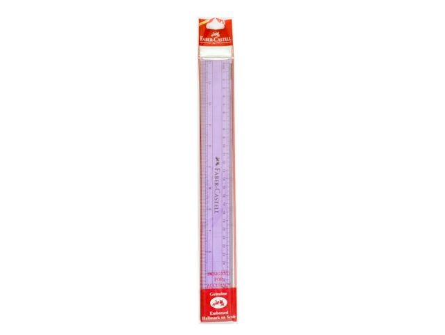Faber Castell Ruler 171220 Acrylic Colors Assorted 12in. | Office ...