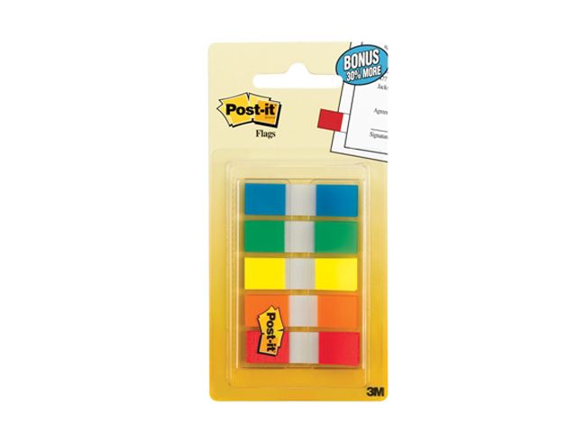 3M Post-it Flag 683-5CF 5 colors 100 Flags 11 x 43mm | Office Warehouse ...