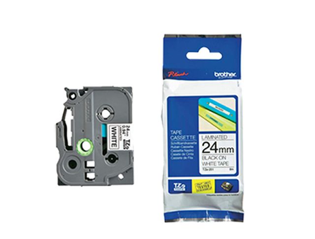 Brother TZ-251 Black on White Label Tape 24mm | Office Warehouse, Inc.