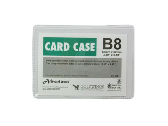 Adventurer Card Case CC-B8 Clear 88x62mm | Office Warehouse, Inc.