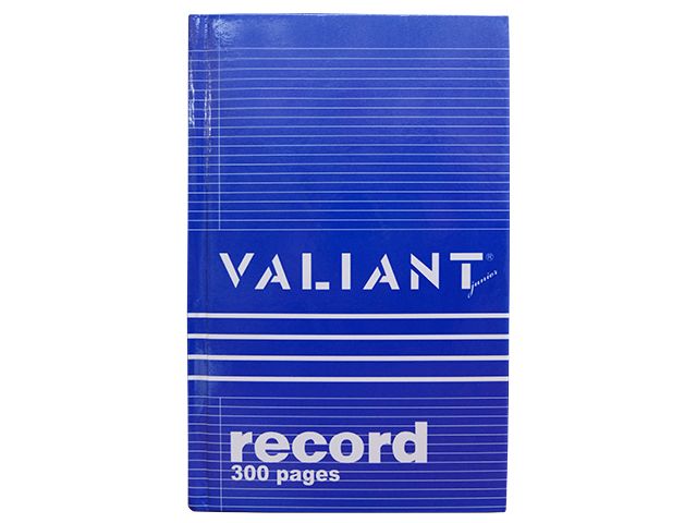 Valiant Record Book Junior 300P Blue | Office Warehouse, Inc.