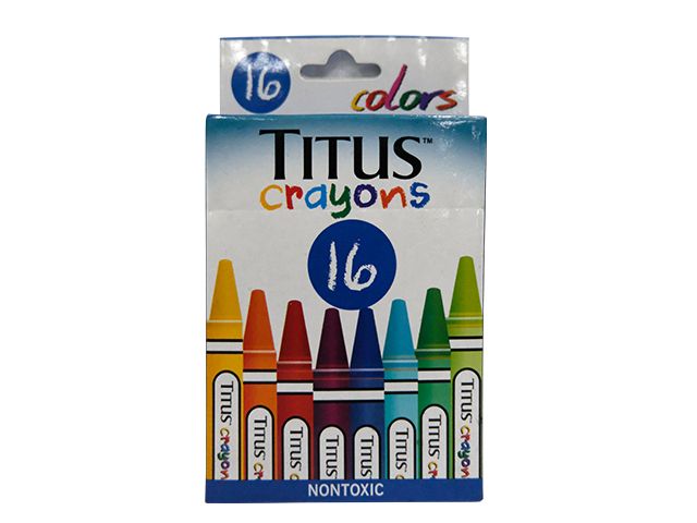 Titus Crayons 16 Colors | Office Warehouse, Inc.