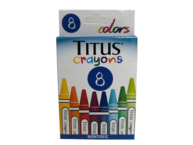 Titus Crayons 8 Colors | Office Warehouse, Inc.