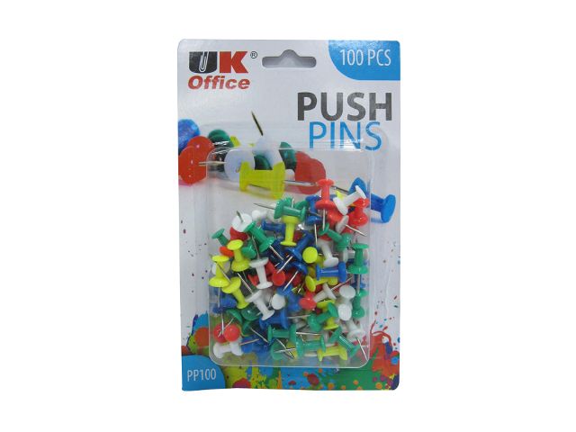 UK Office Push Pins Assorted 100s | Office Warehouse, Inc.