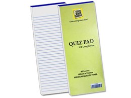 Office Warehouse 1 2 Lengthwise Quiz Pad 80 Leaves 2s Office 