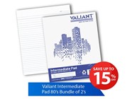 Valiant Intermediate Pad Bundle 80 Leaves 2s Office Warehouse Inc 